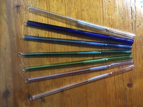 Glass Straw 6-pack | Etsy
