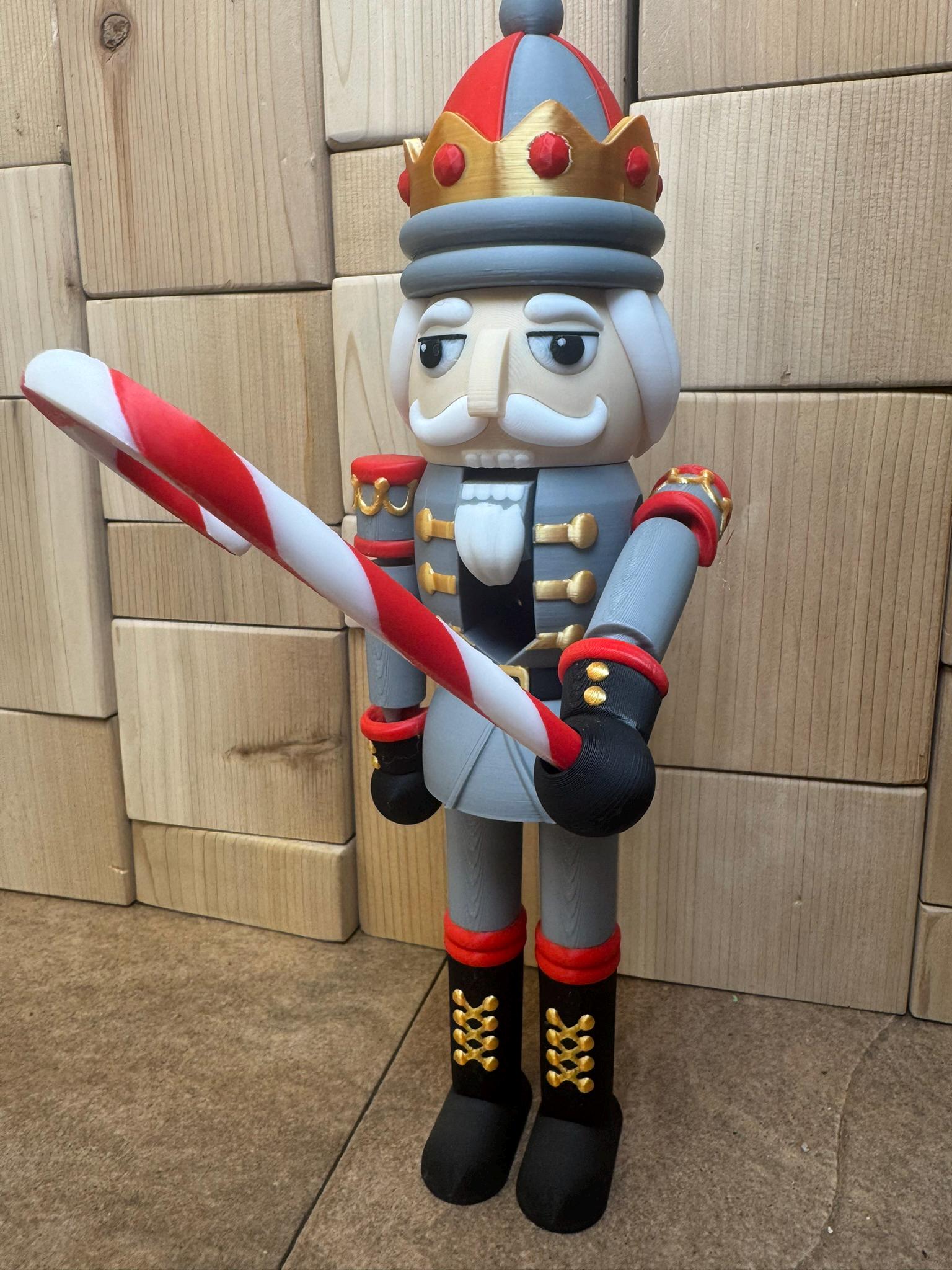Articulated Nutcracker With Crown: Desk/shelf Fidget Toys - Etsy