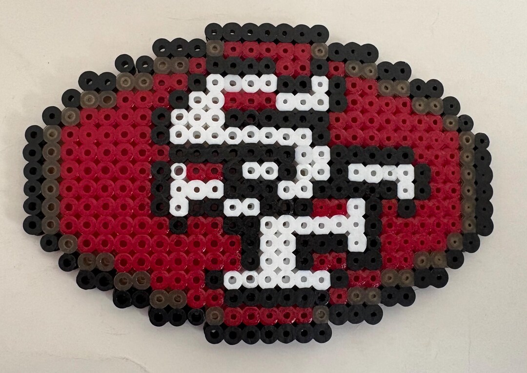 San Francisco 49ers NFL Football Logo Inspired Perler Bead Pixel Art ...