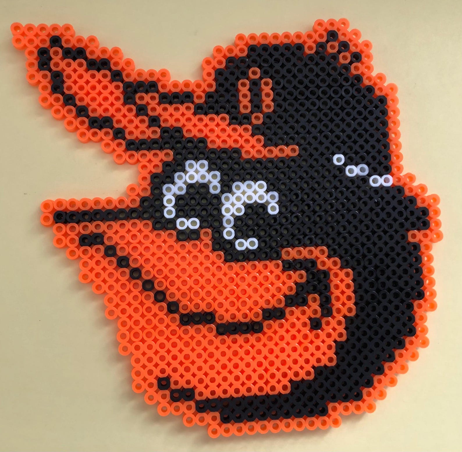 Baltimore Orioles Baseball Team Perler Bead Pixel Art Handmade Crafted ...