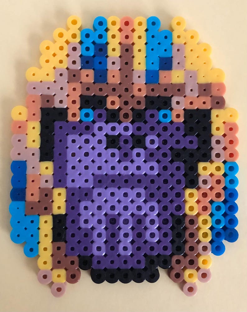 Thanos Marvel Comics Villain Infinity Gauntlet Perler Bead Pixel Art ...