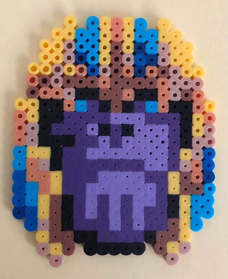 Thanos Marvel Comics Villain Infinity Gauntlet Perler Bead Pixel Art ...