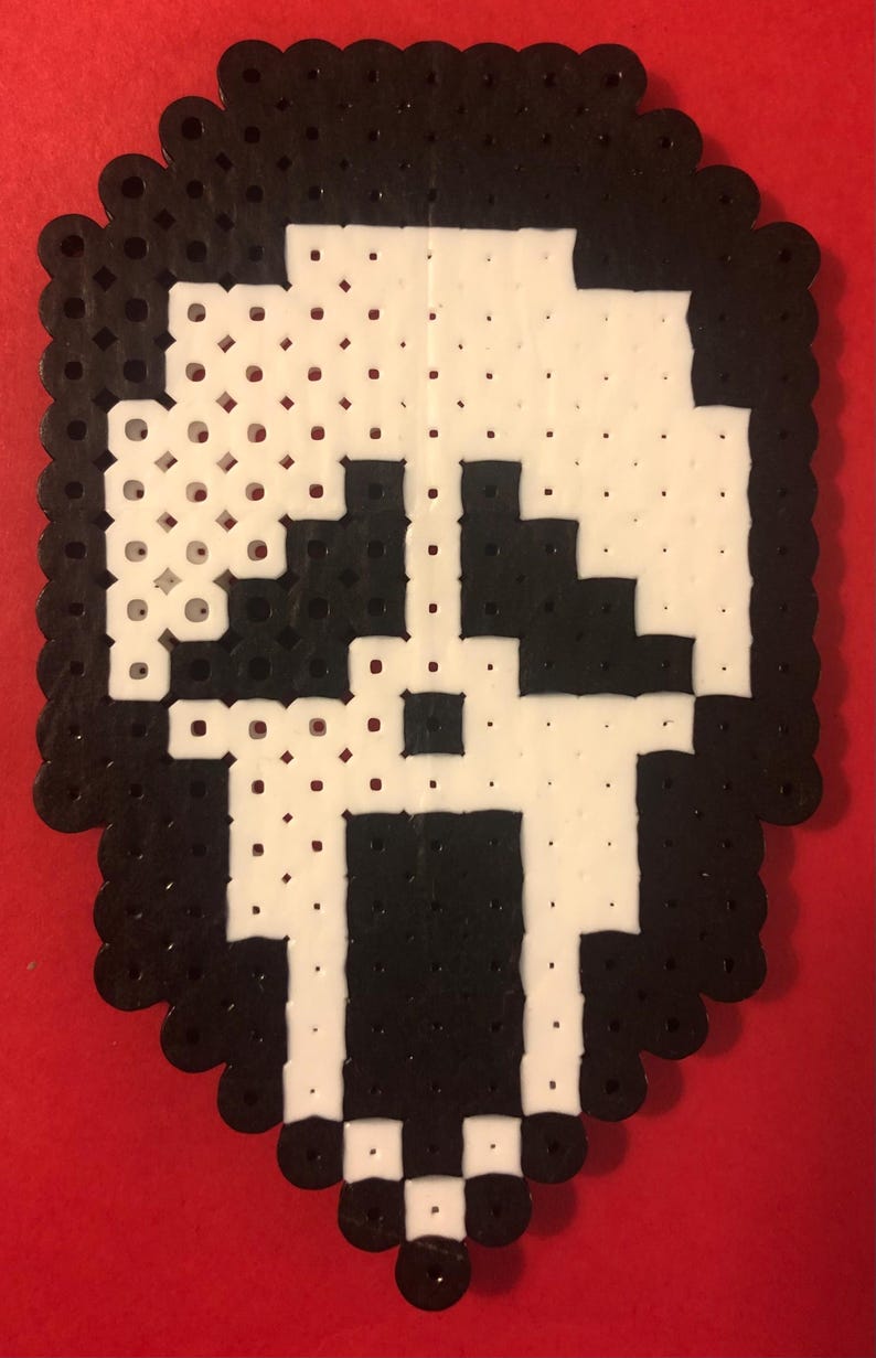 Ghostface Killah Scream Horror Slasher Perler Bead Pixel Art Handmade ...
