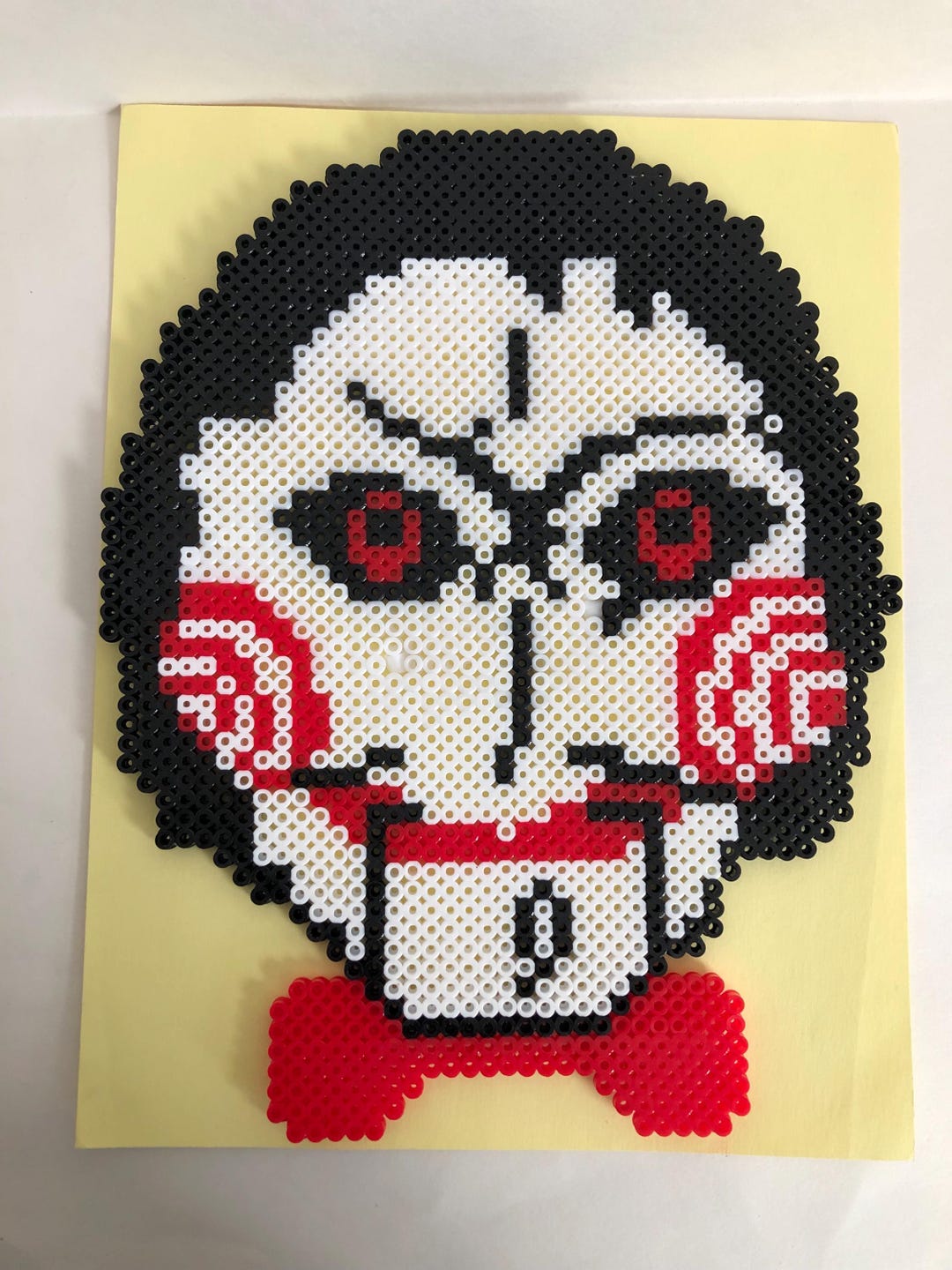 Billy the Puppet Jigsaw Saw Horror Movie Monster Perler Bead Pixel Art ...
