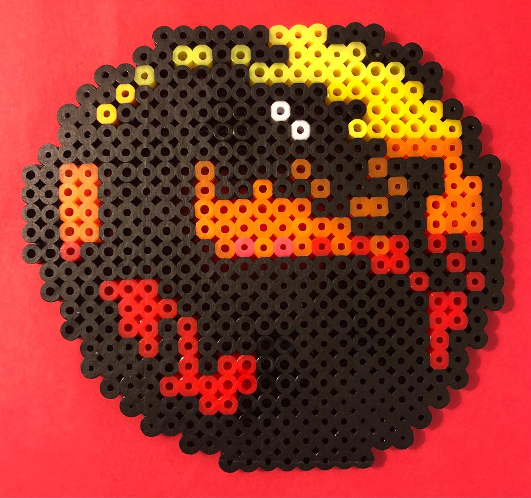Mortal Kombat Dragon Logo Fight Perler Bead Pixel Art Handmade Crafted ...