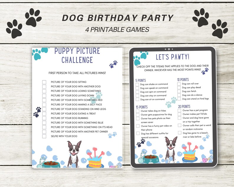 Dog Birthday Party Games, Pet Party Activities, Fun Canine Games, Dog ...