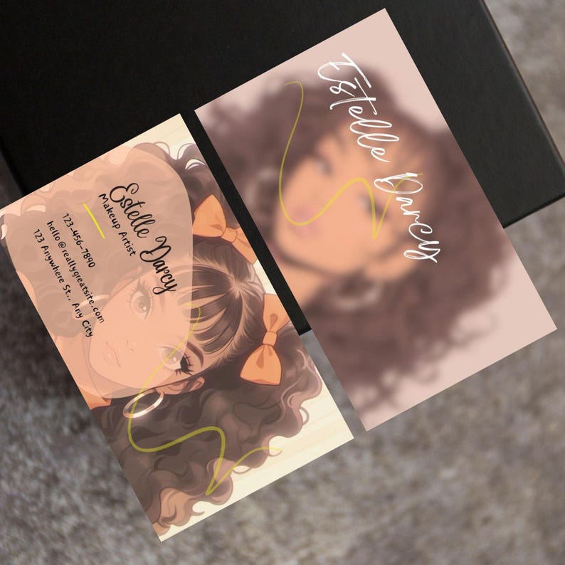 Anime Business Card Template | Business Card | for Businesses ...