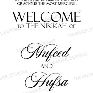Nikah Mirror Sign | Custom Vinyl Decal Sticker | Islamic Wedding ...