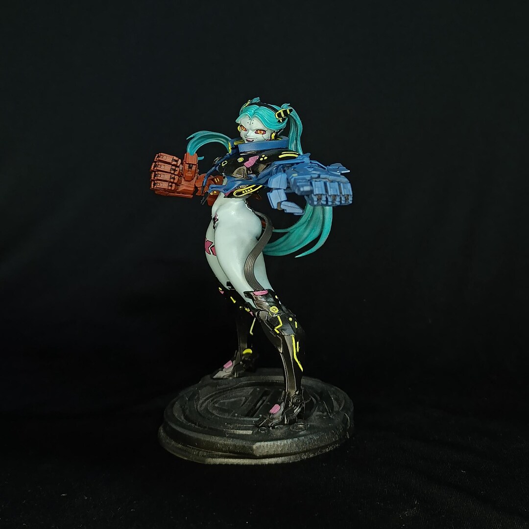 Rebecca 1:8 Figure Cyberpunk Edgerunner 3D Printed Figure Hand Painted ...