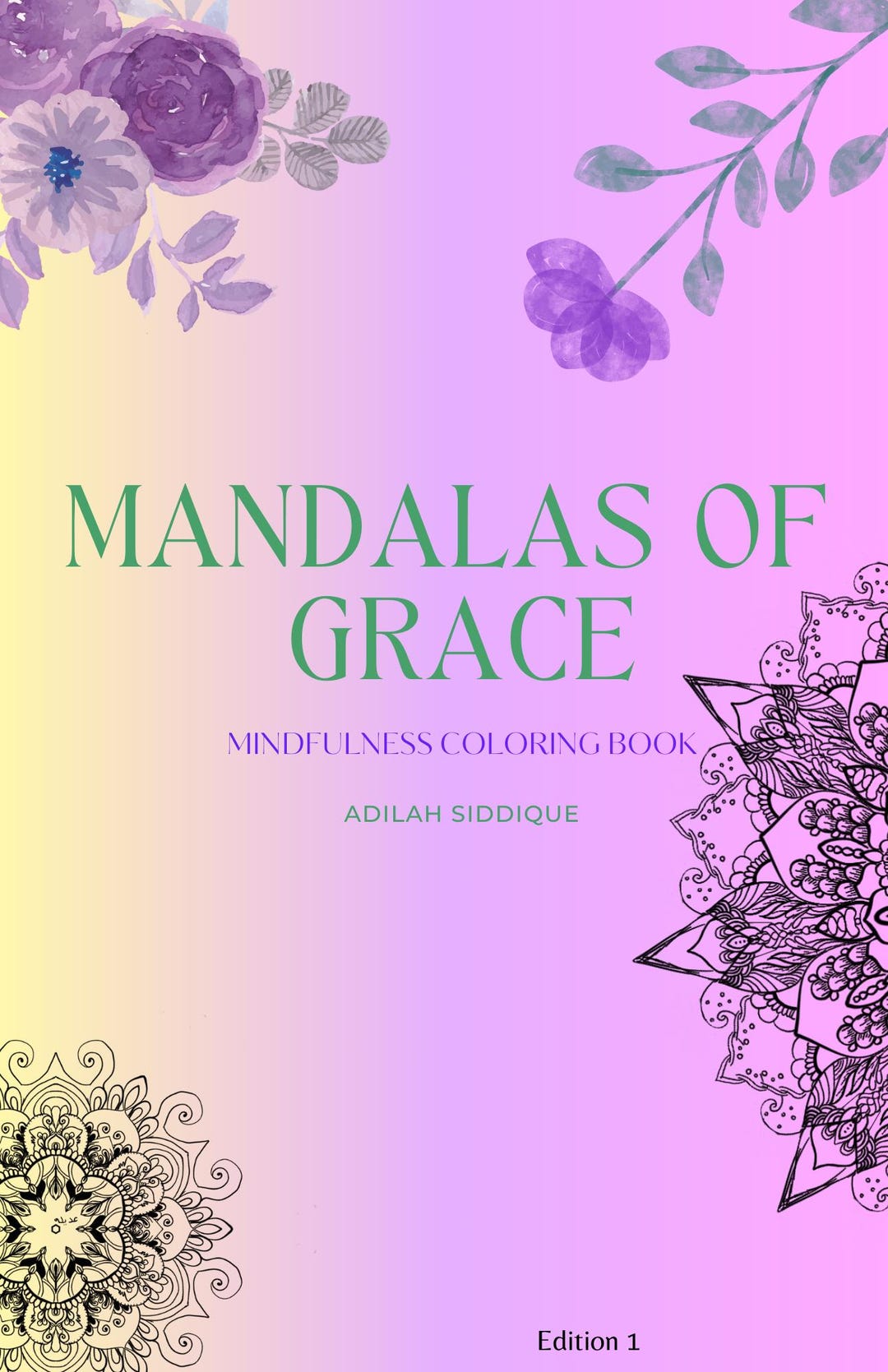 Mandalas of Grace, Adult Coloring Book. 13 Coloring Pages - Etsy