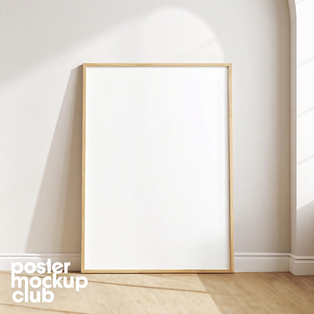 Cozy Light Window Frame Poster Mockup, DIN A PSD Template, Warm ...