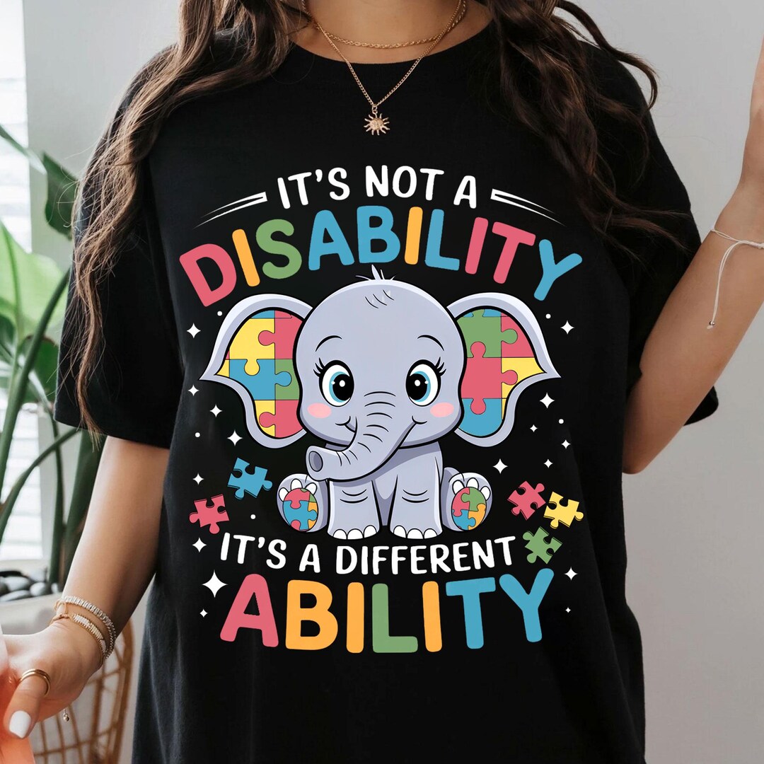 Its Not a Disability, Its a Different Ability Png, Autism Gift Png ...