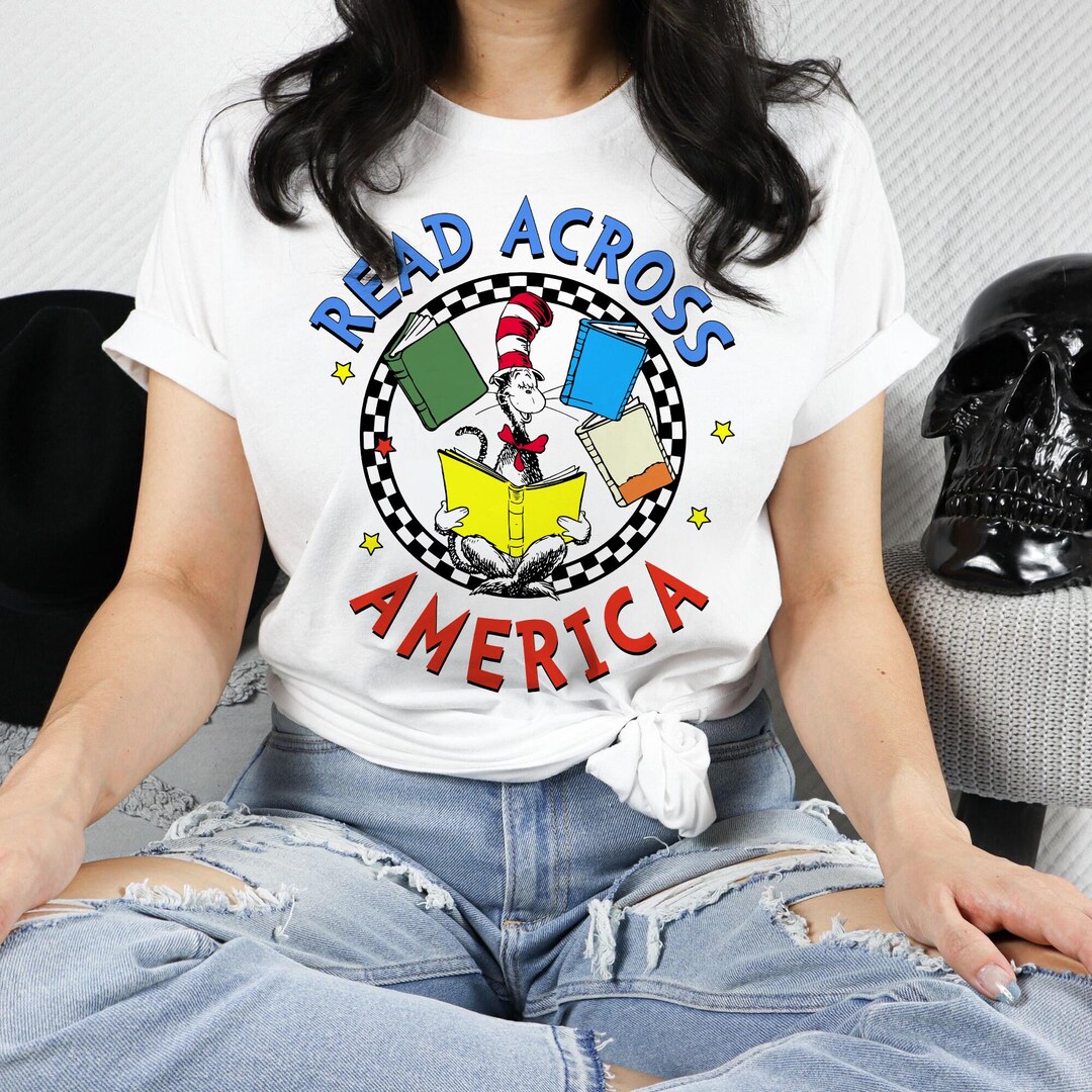 Read Across America Svg Png, Cat in the Hat Reading Digital Download ...