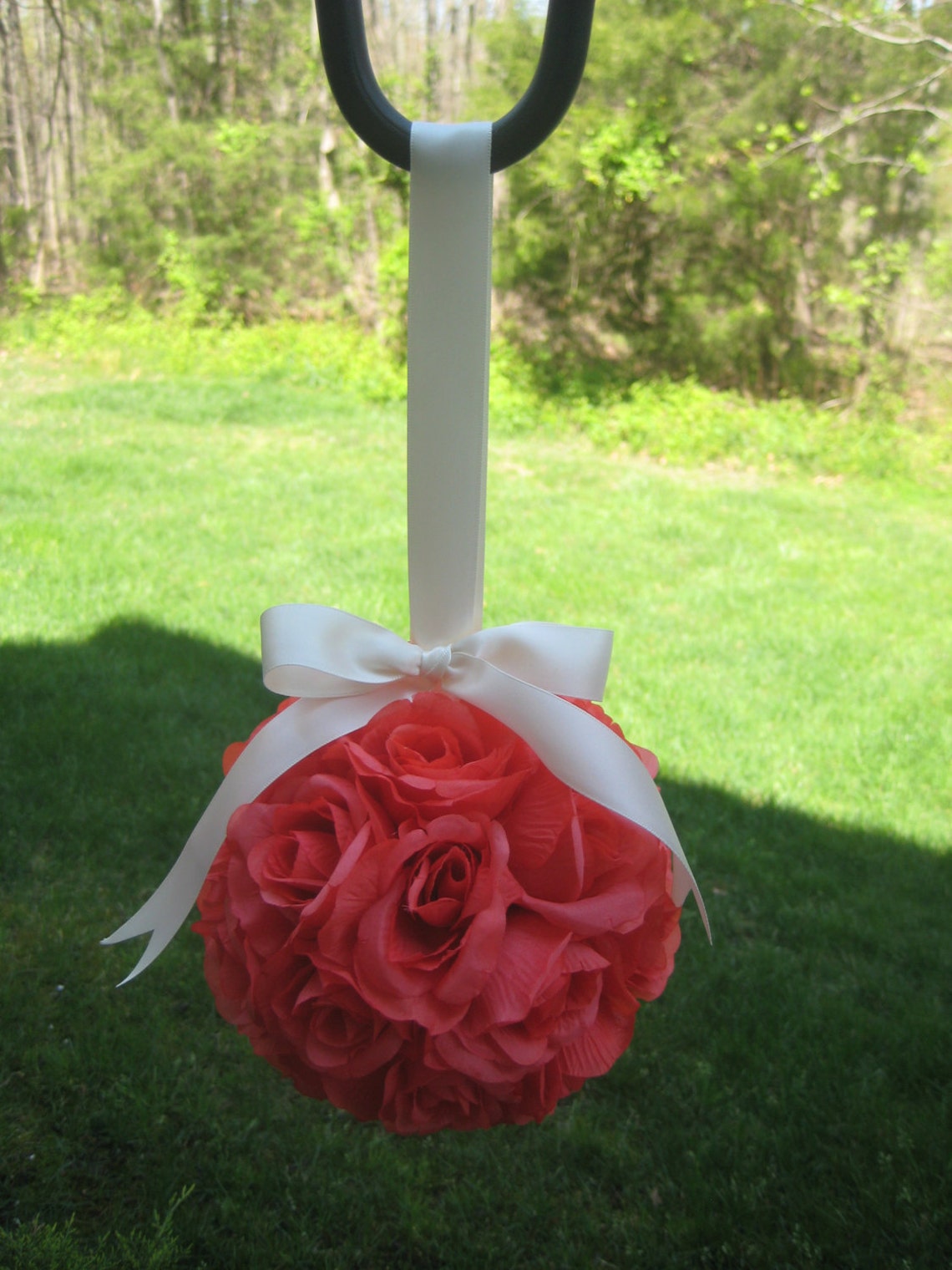Coral Silk Rose Pomander - Etsy