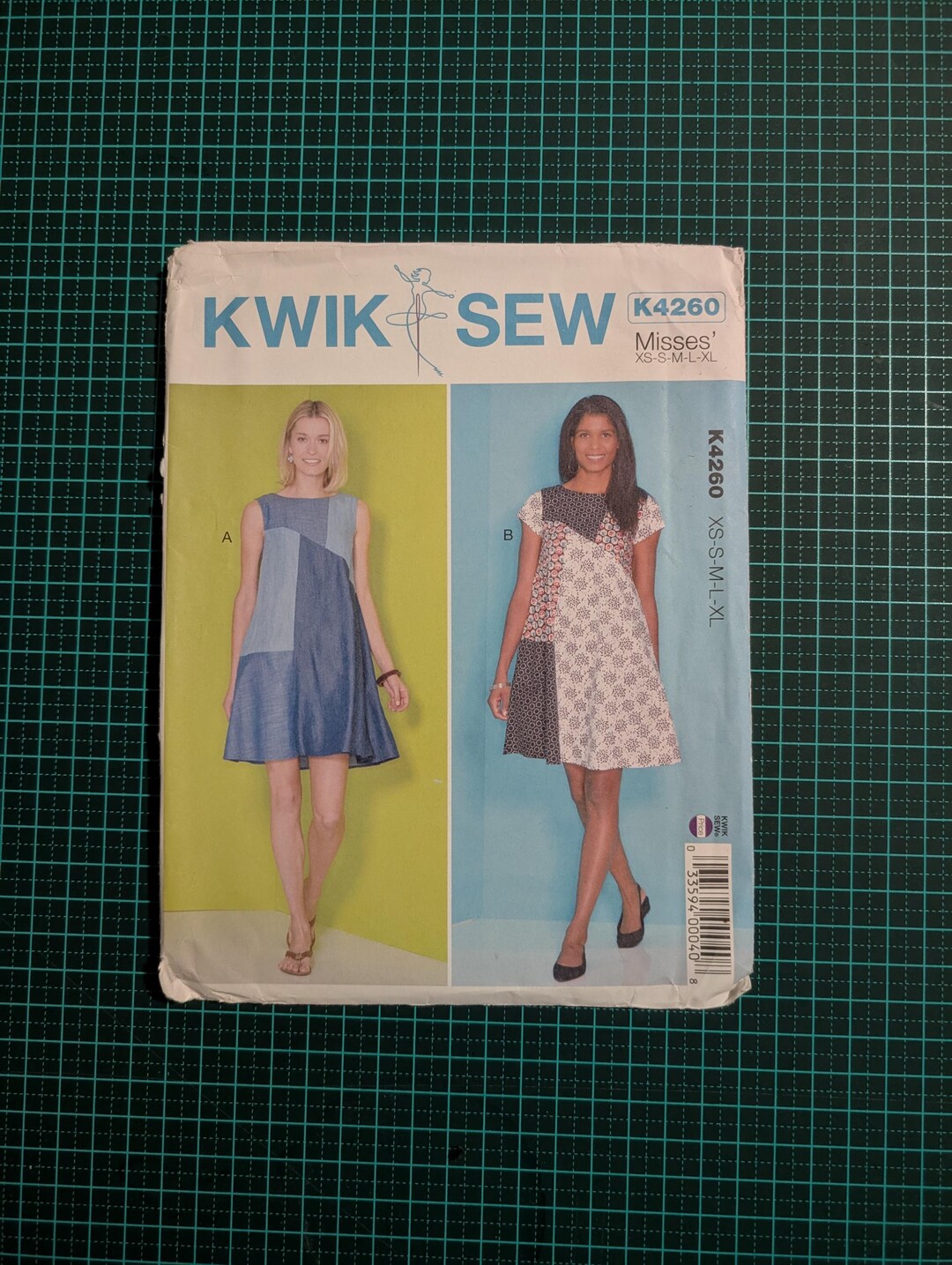 Sewing Pattern, Kwik Sew 4260, Ladies Dress, Size Xsl-sml-med-l-xl ...