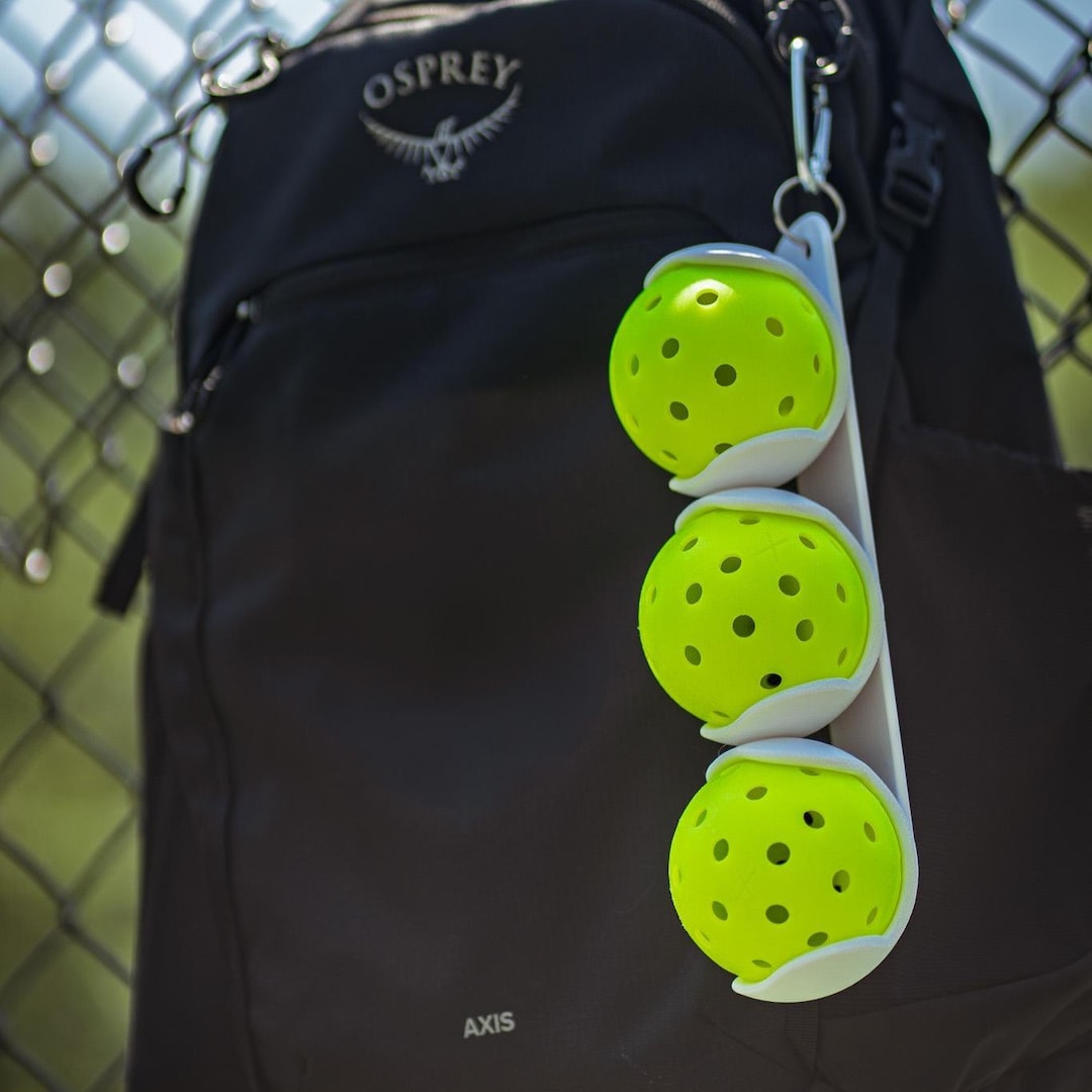 Pickleball Ball Holder Clip – 3-ball Storage With Carabiner for ...