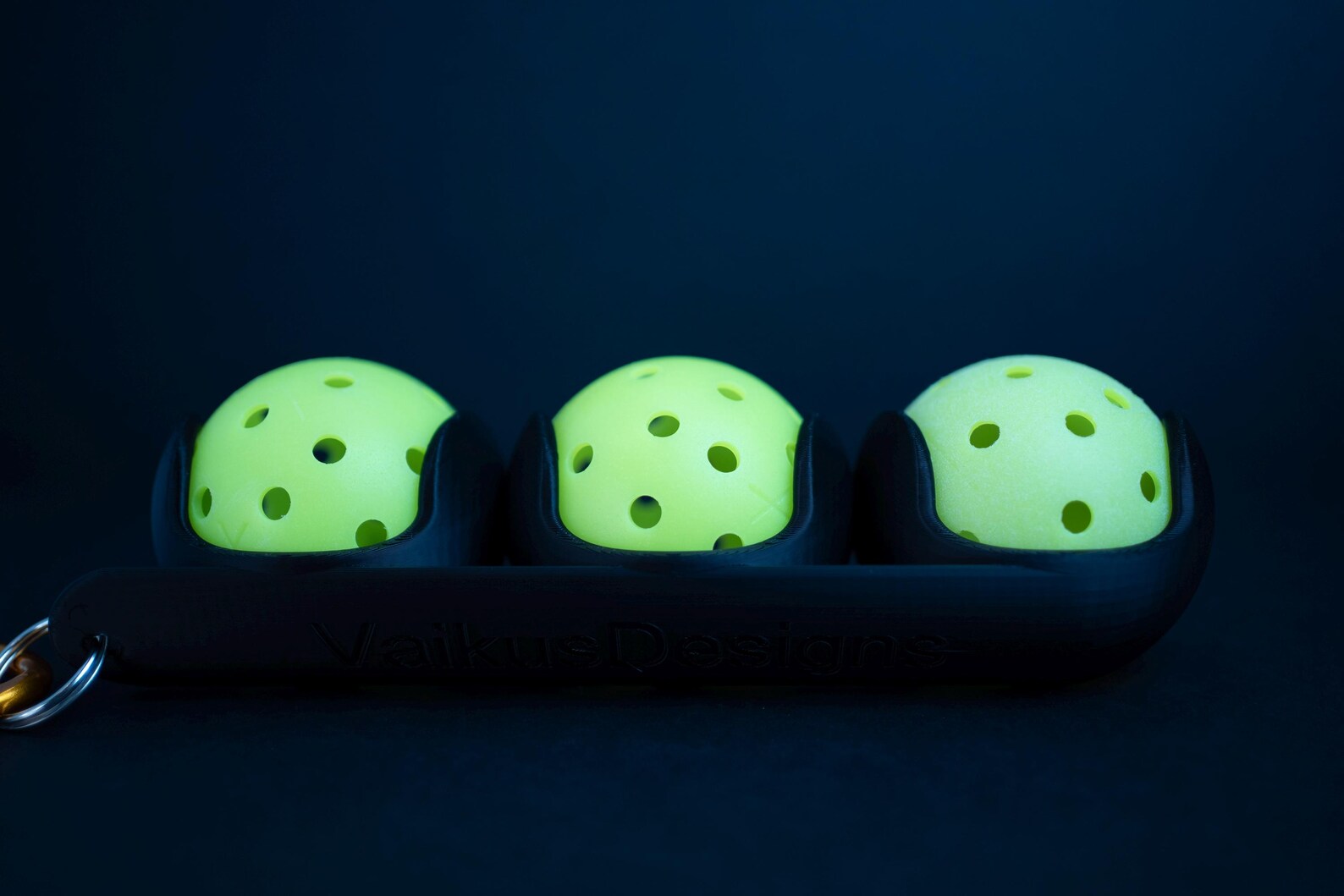 Pickleball Ball Holder – Securely Holds 3 Balls, Clips to Backpack or ...