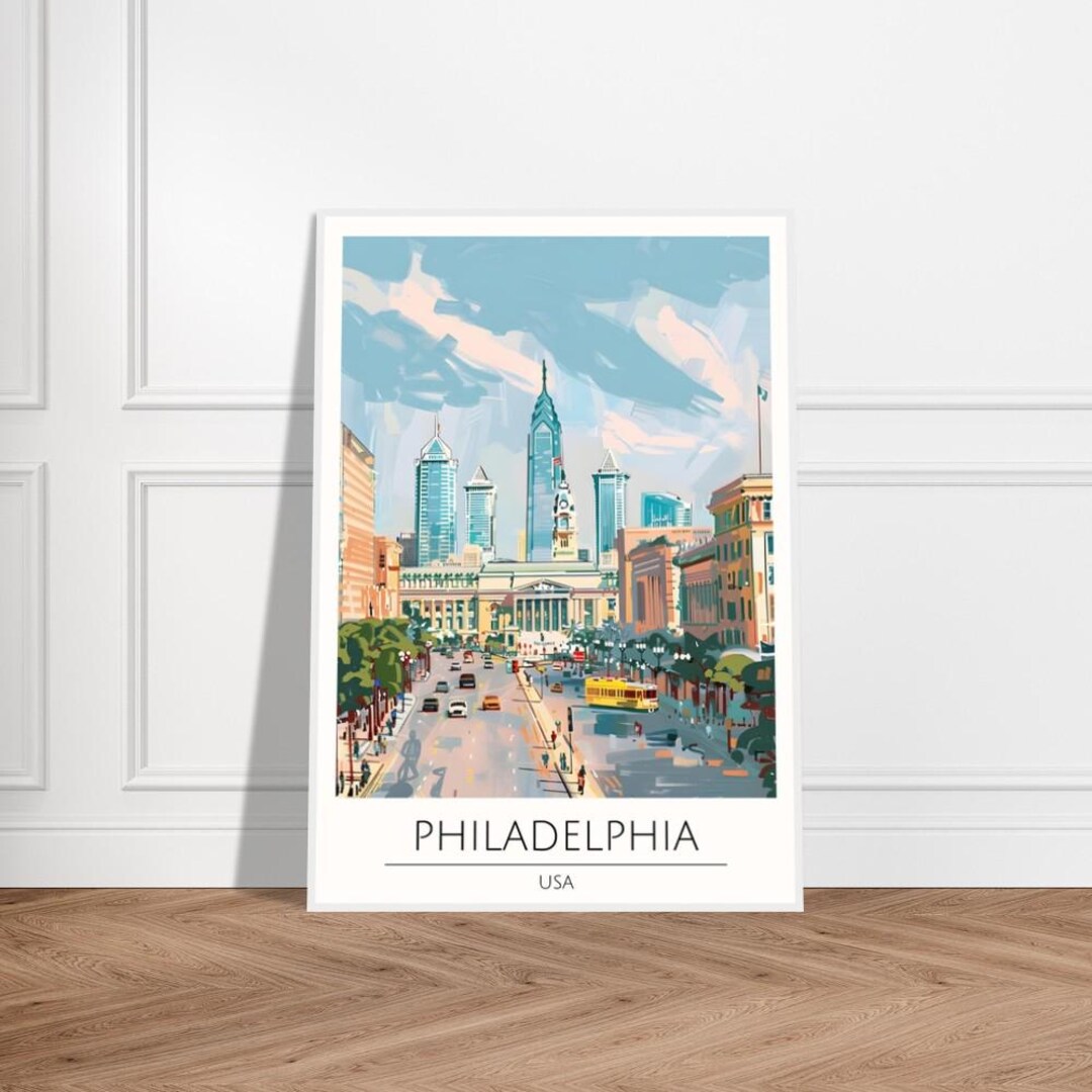 Philadelphia Art Print, Philadelphia Wall Art, Philadelphia Art Print ...