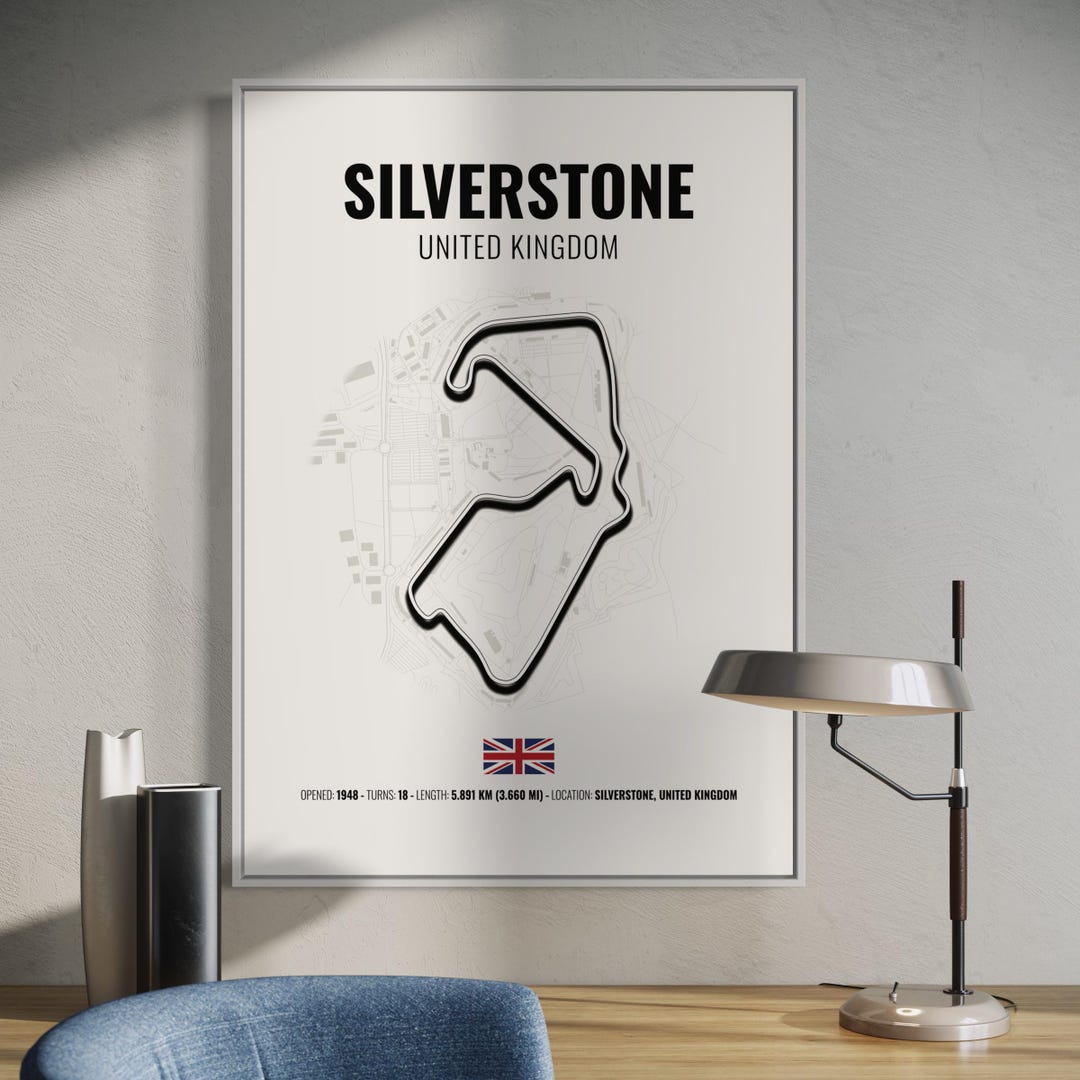 Silverstone F1 Grand Prix Poster | Silverstone F1 Grand Prix Print ...
