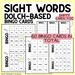 Dolch-based Sight Words "bingo": Pre-k Word Groups - Etsy