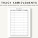 Printable SMART Goals Planner With Achievements and Accomplishments ...