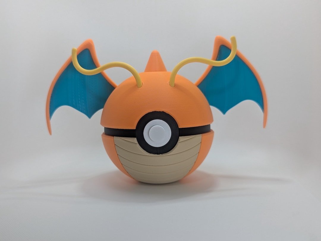 Dragonite 3D Printed Pokemon Pokeball - Etsy