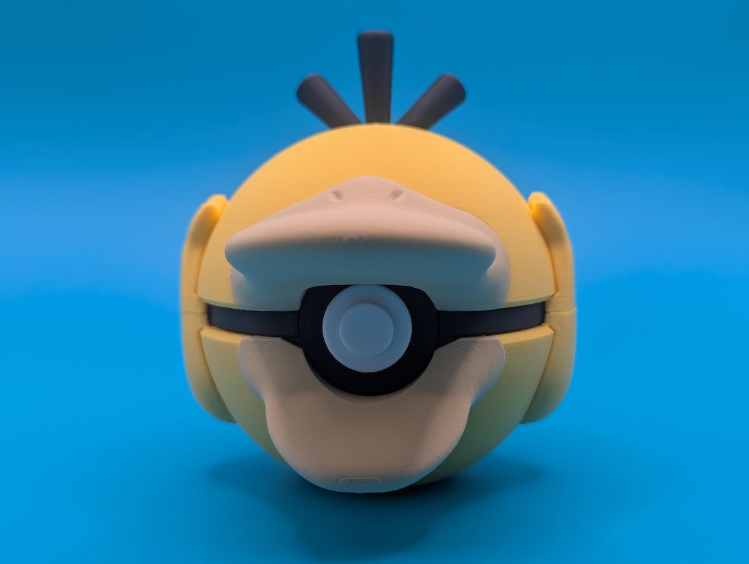 Psyduck 3D Printed Pokemon Pokeball - Etsy