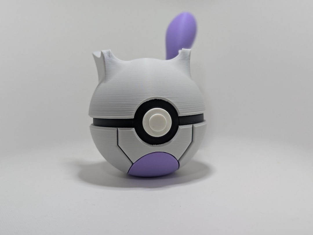 Mewtwo 3D Printed Pokemon Pokeball - Etsy