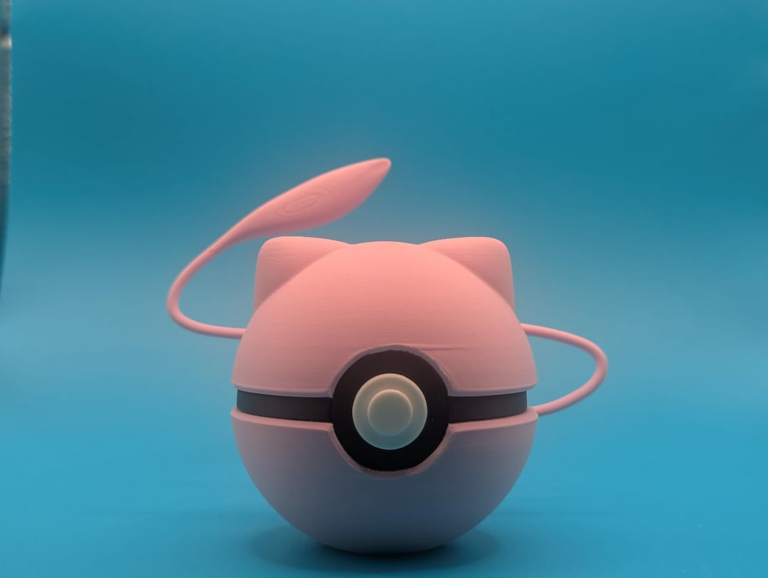Mew 3D Printed Pokemon Pokeball - Etsy