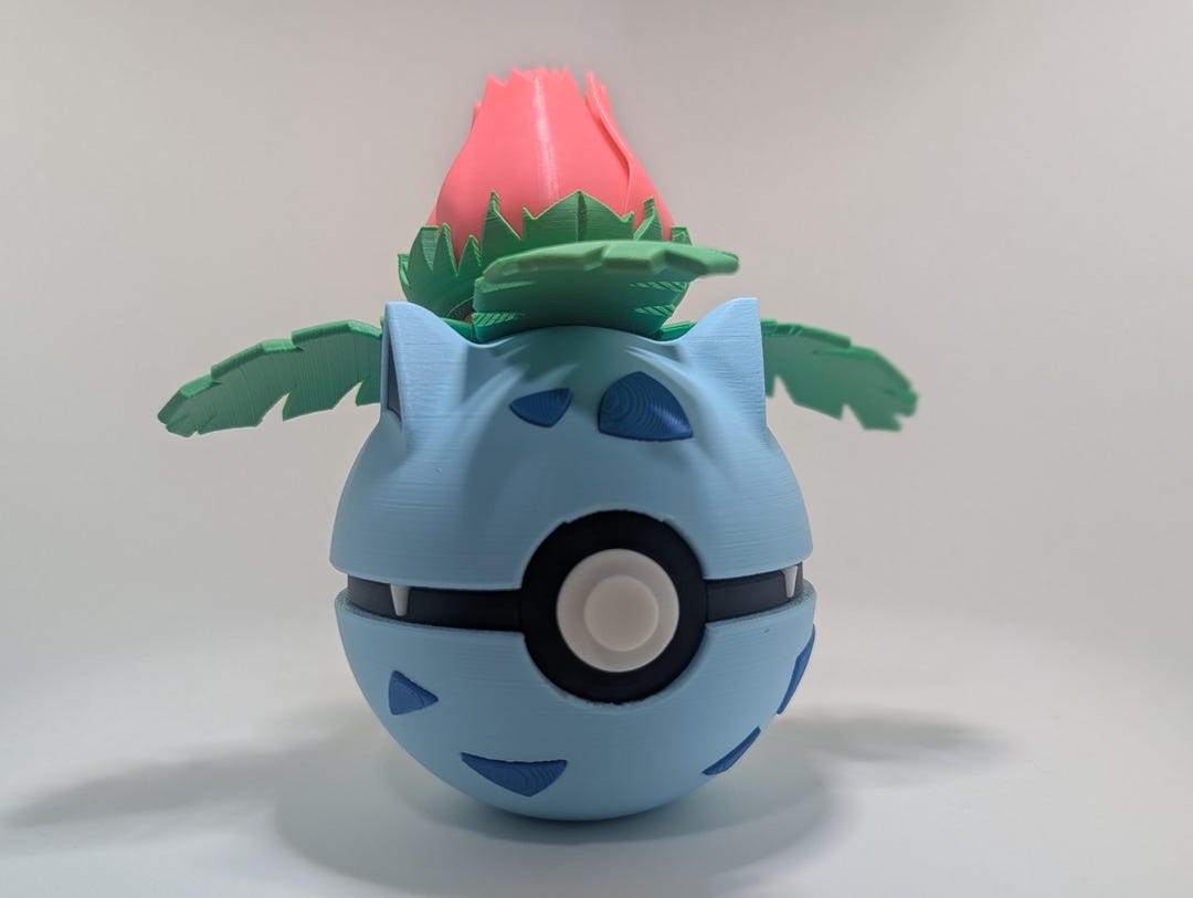 Ivysaur 3D Printed Pokemon Pokeball - Etsy