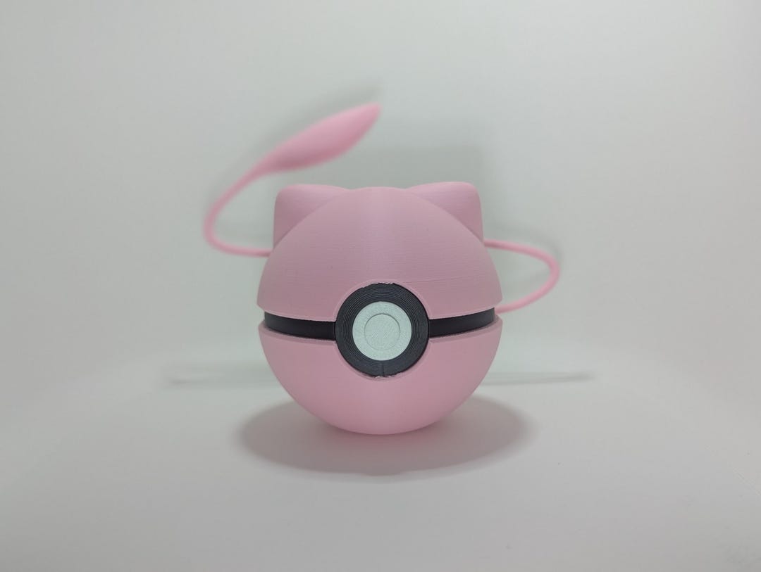 Mew 3D Printed Pokemon Pokeball - Etsy