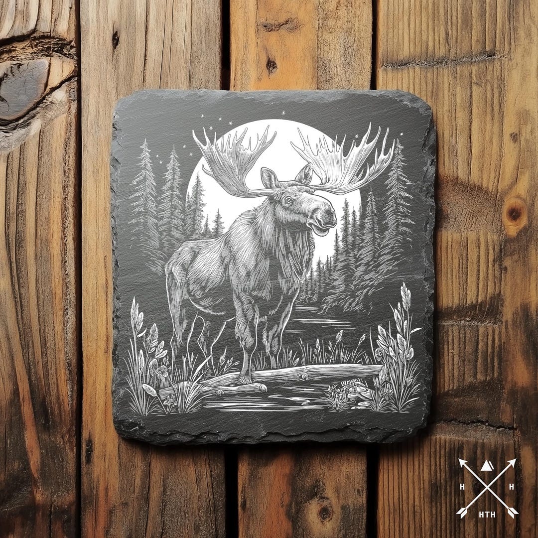 Moose Lightburn Engraving | Digital Download for Laser Engraving ...