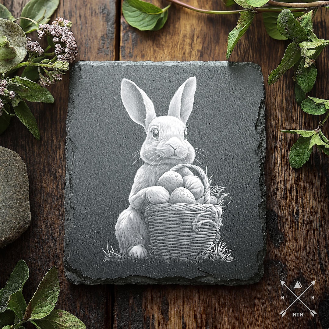 Easter Bunny Laser Engrave File - Lightburn, Engraving Design, Digital ...