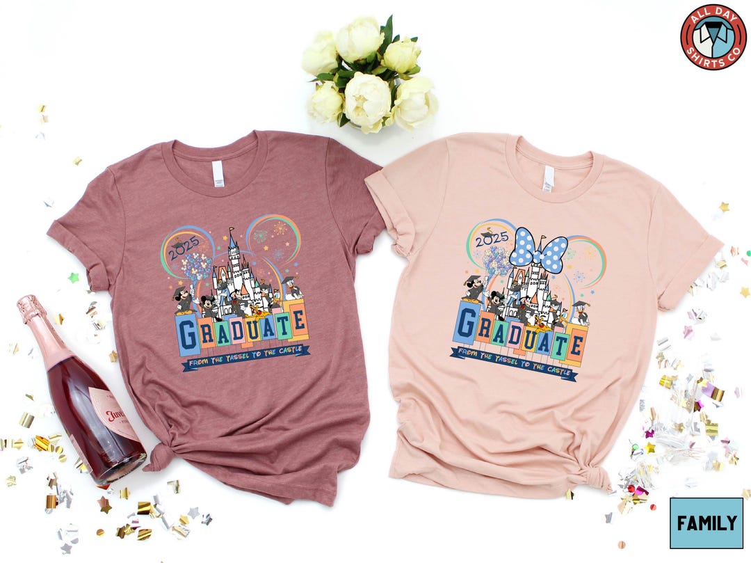 Mickey & Friends Graduation Shirt, From the Tassel to the Castle Disney ...