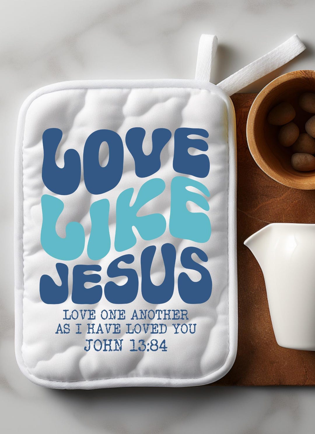 Christian Kitchen Pot Holder: Bible Verse Religious Decor - Etsy