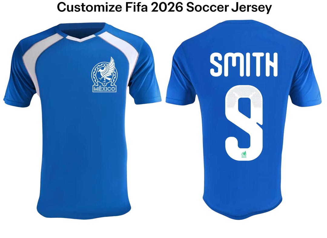 Custom Soccer Jersey – Personalized Football Shirt | Name & Number ...