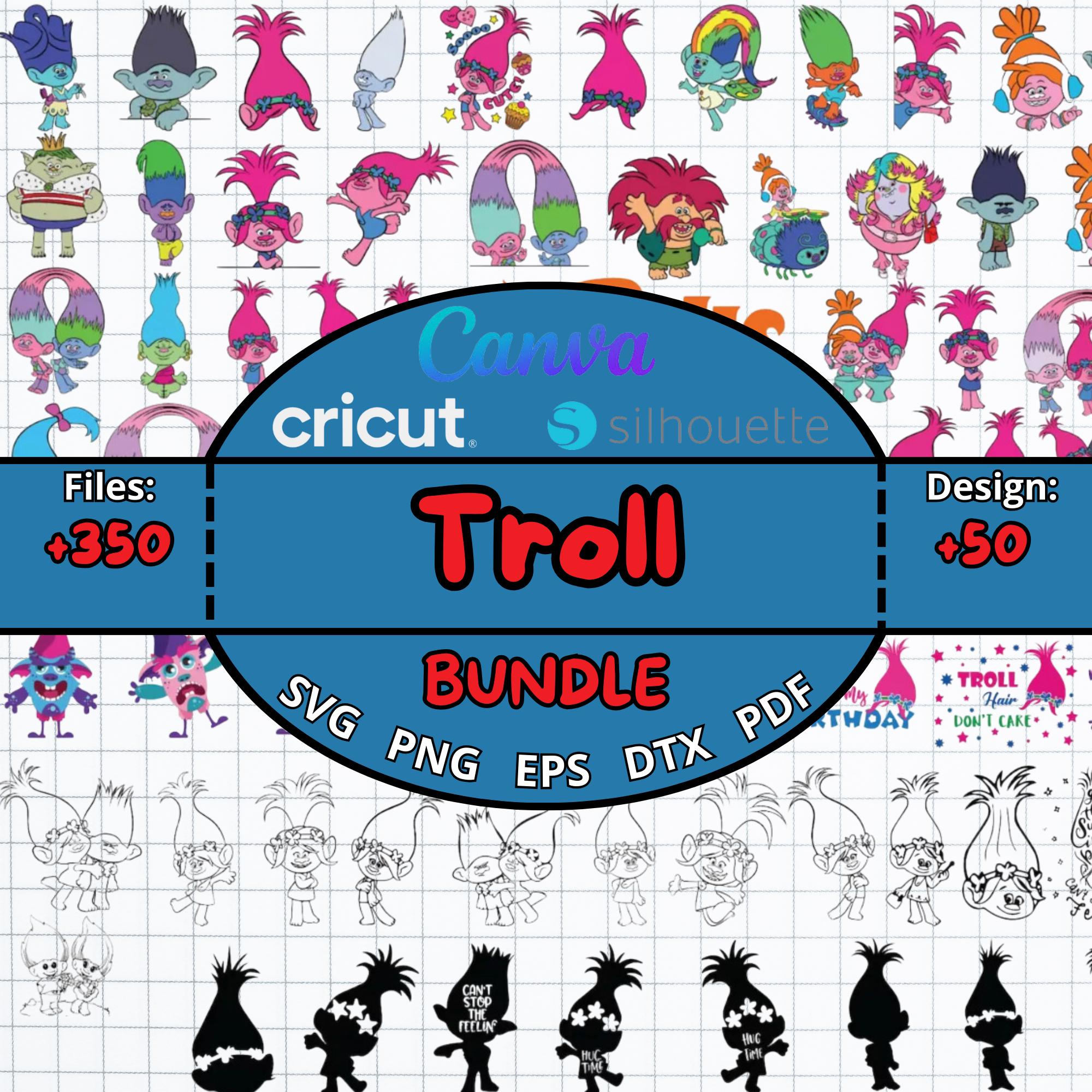 Trolls SVG Bundle: Colorful Trolls Svgs, Ideal for Kids Crafts, Fun ...