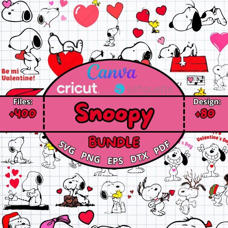 Snoopy Svg - Etsy