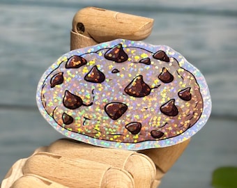 Waterproof Chocolate Chip Cookie Sticker - Etsy