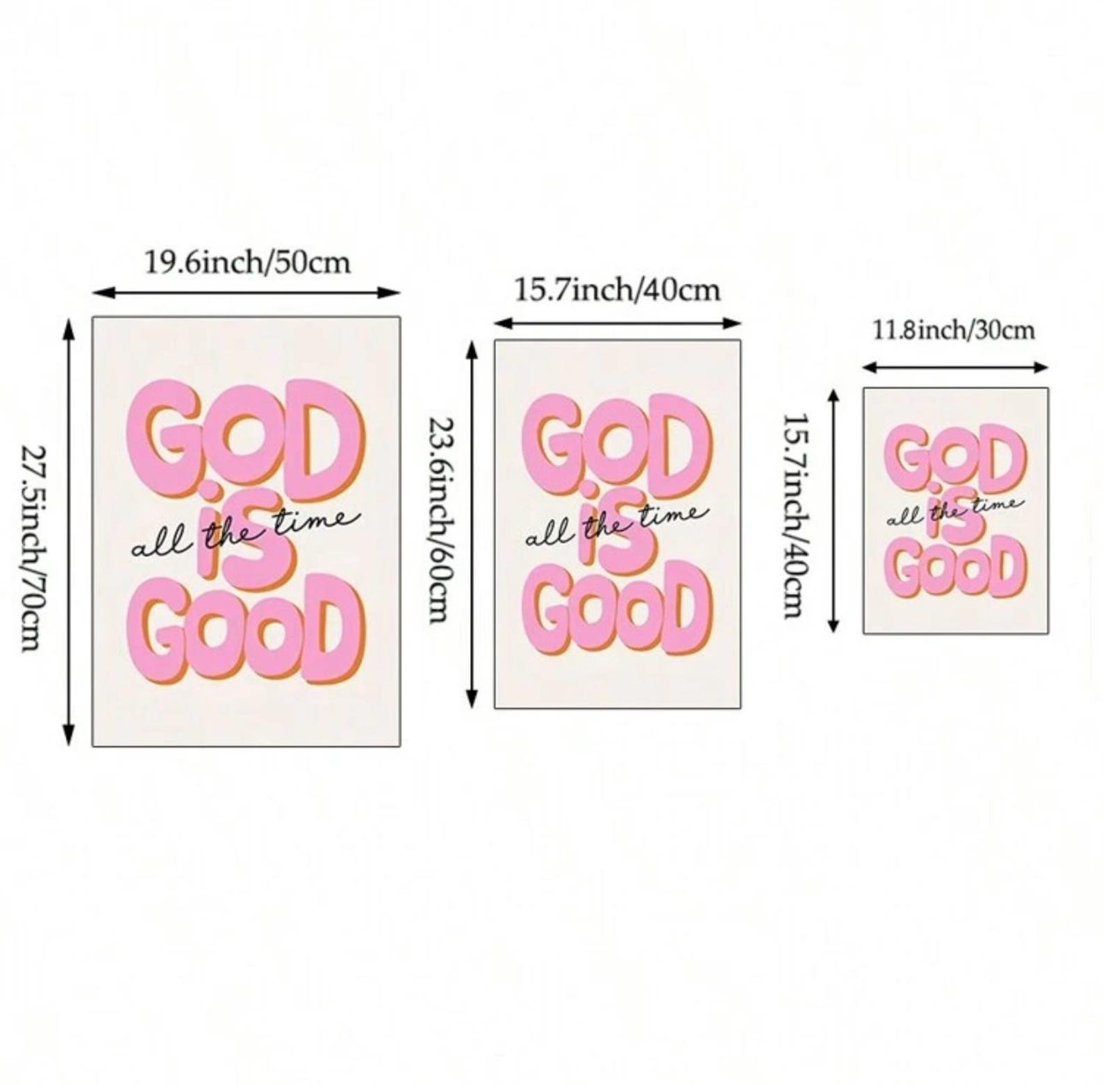 God is Good Print – Pink Christian Scripture, Inspirational Wall Art - Etsy