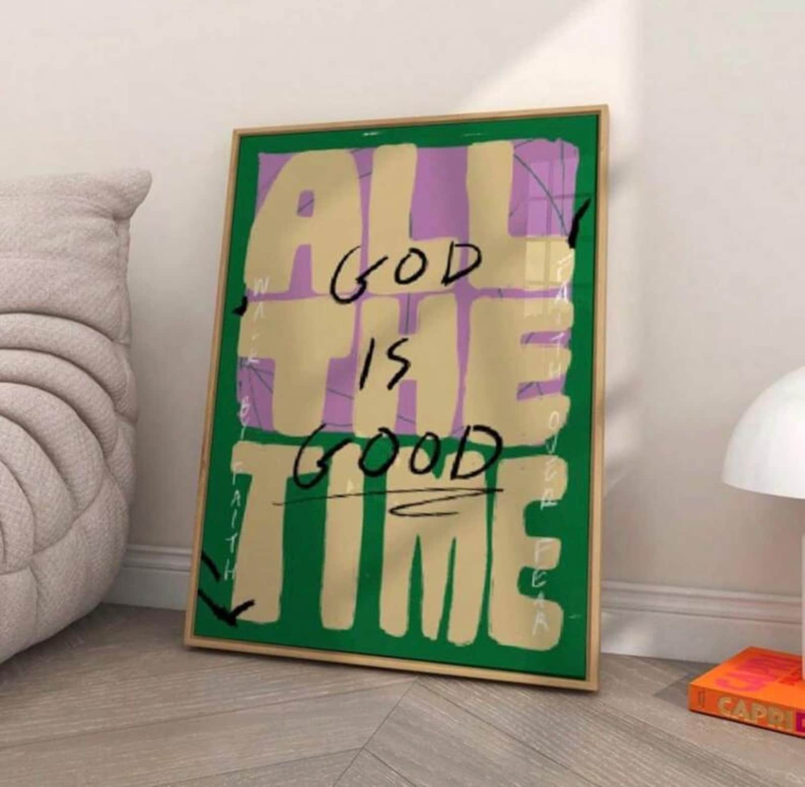 God is Good Wall Art – Modern Christian Scripture Print - Etsy