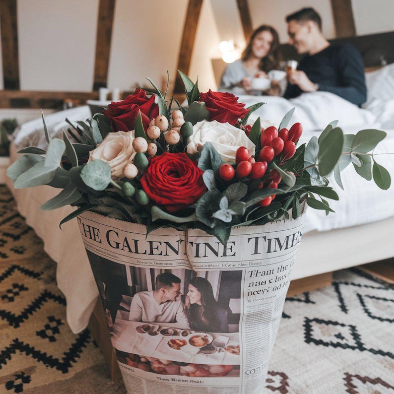 Customizable Valentine's Day Printable Newspaper | Personalized Love ...
