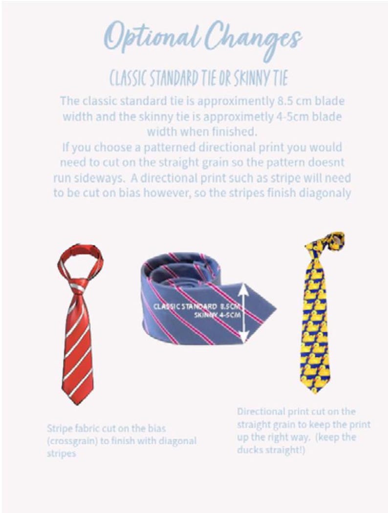 Tie PDF Sewing Pattern | Instant Download Necktie Pattern | DIY Classic ...