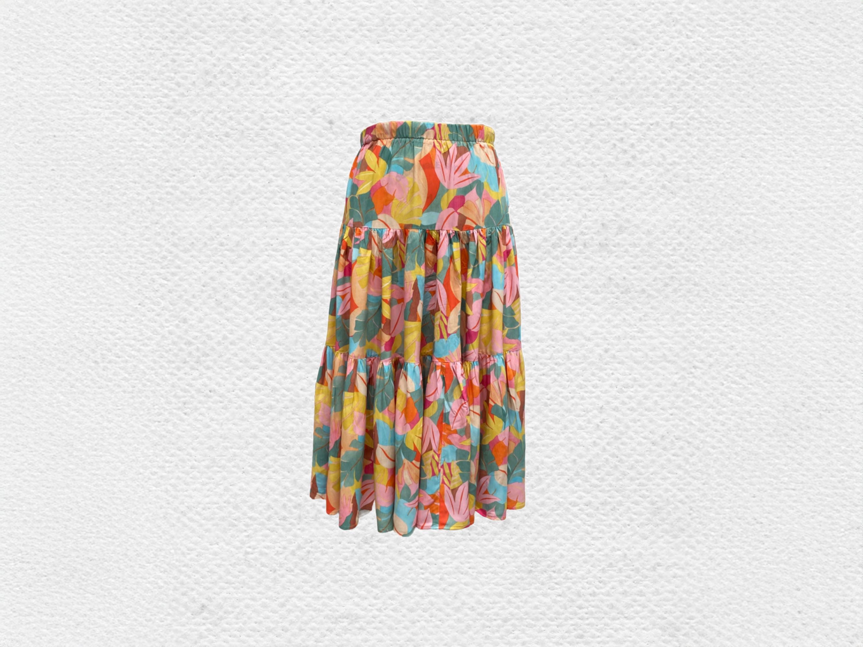 3-tier Skirt PDF Sewing Pattern | Maxi Length Tiered Skirt Pattern ...