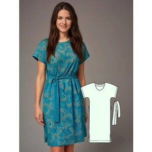 Simple Summer Dress PDF Sewing Pattern: Beginner-friendly, Sizes 8-18 ...