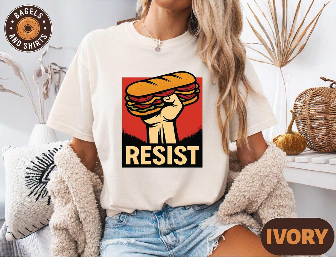 Free DC Sandwich Thrower Banksy Shirt, Resist Sandwich Tee, DC Protest ...