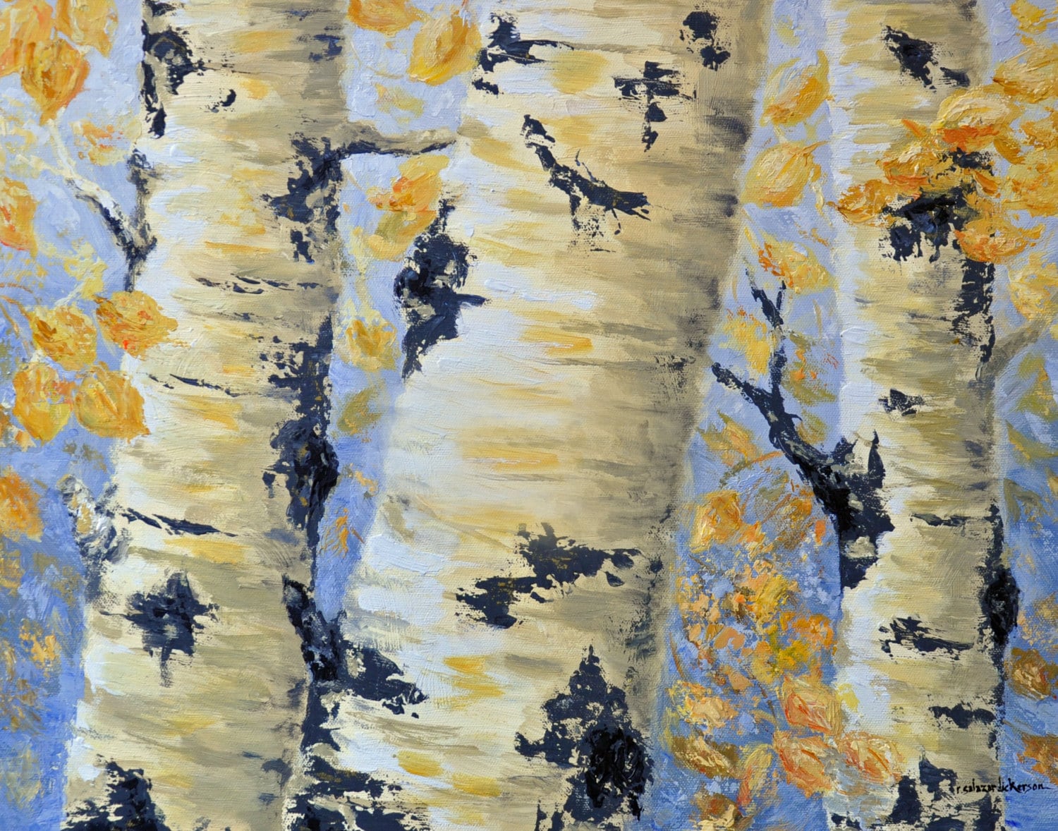 Aspen Tree Art Print Personalized Art Print - Etsy