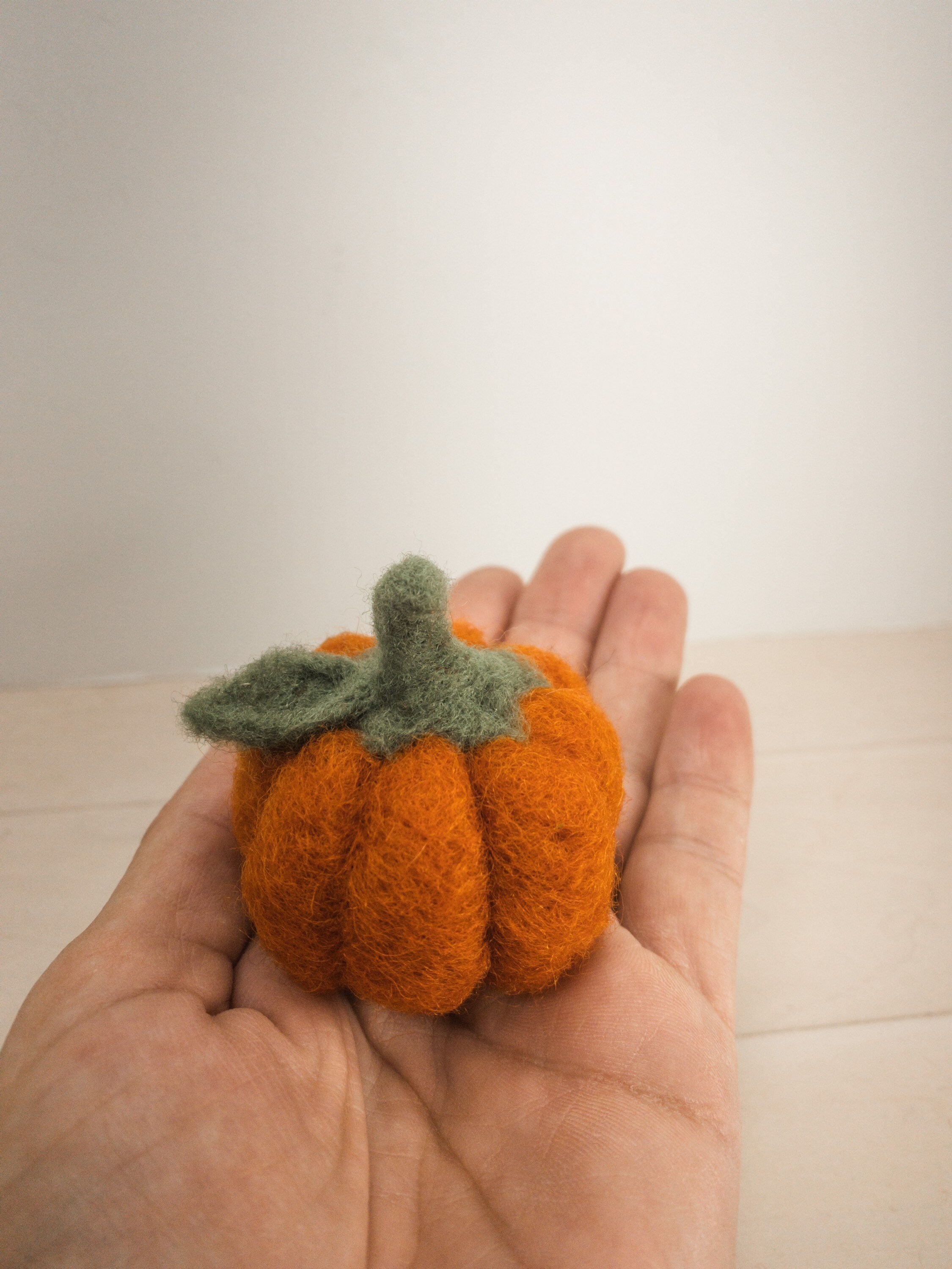 PDF Needle Felted Pumpkin Instructions, Felt Pumpkin DIY, DIY ...