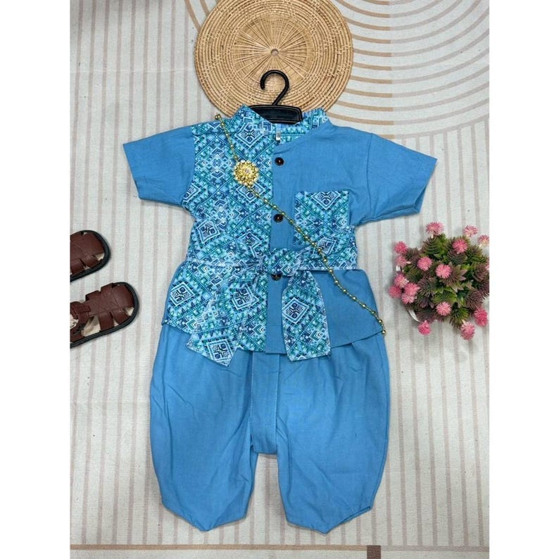Thai Traditional Boys Outfit – Cotton Set (shirt + Pants) - Etsy