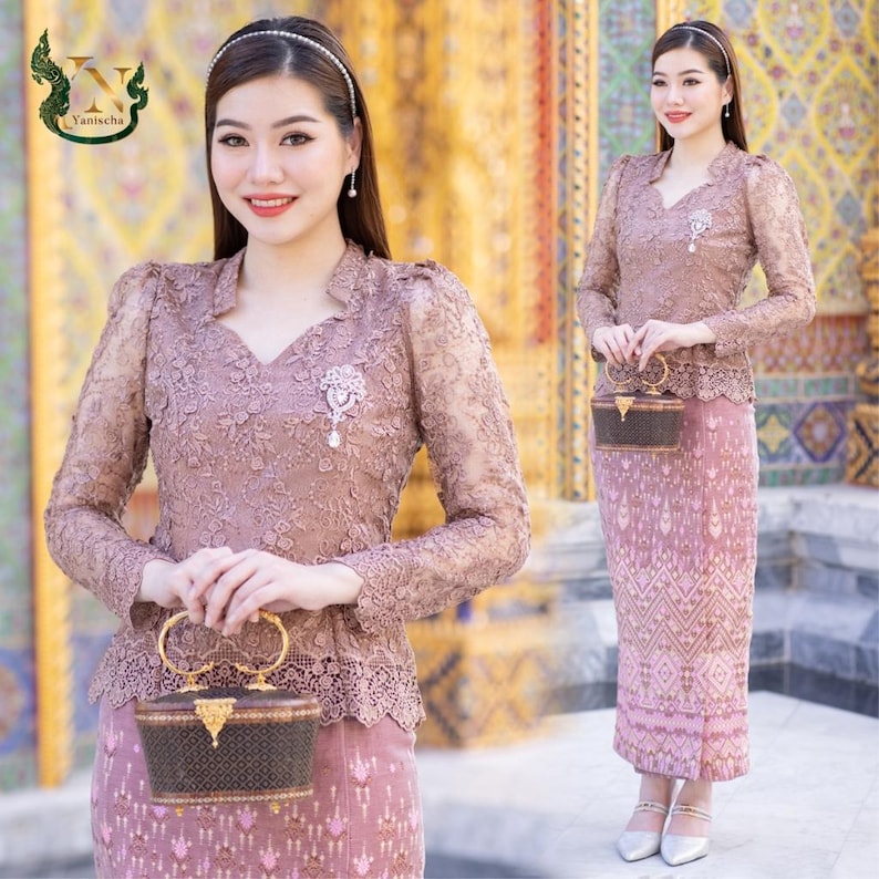 A84:thai Traditional Dress, Silk Clothing, Sarongs, Silk Outfits, Party ...